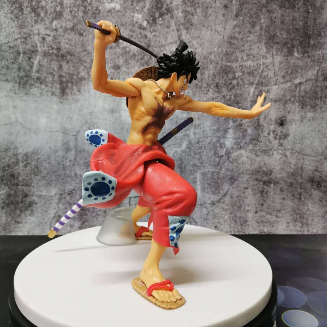 One Piece Figure - Monkey D Luffy Anime Figure PVC Action Figurine 22cm ...