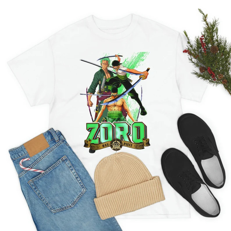 One Piece T-shirts – Zoro Graphic Classic T-shirt | One Piece Store