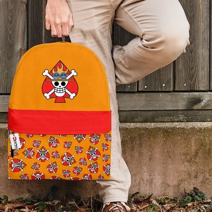 One Piece Backpacks - Portgas D. Ace Symbol Anime Backpack | One Piece ...