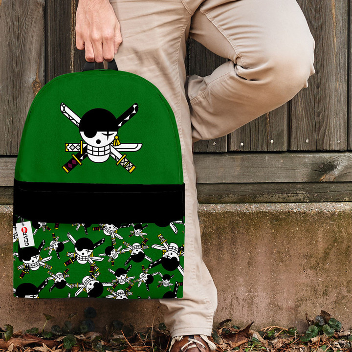One Piece Backpacks - Roronoa Zoro Symbol Anime Backpack | One Piece Store