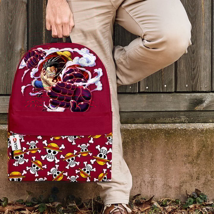 One Piece Backpacks - Luffy Gear 4 Symbol Anime Backpack | One Piece Store
